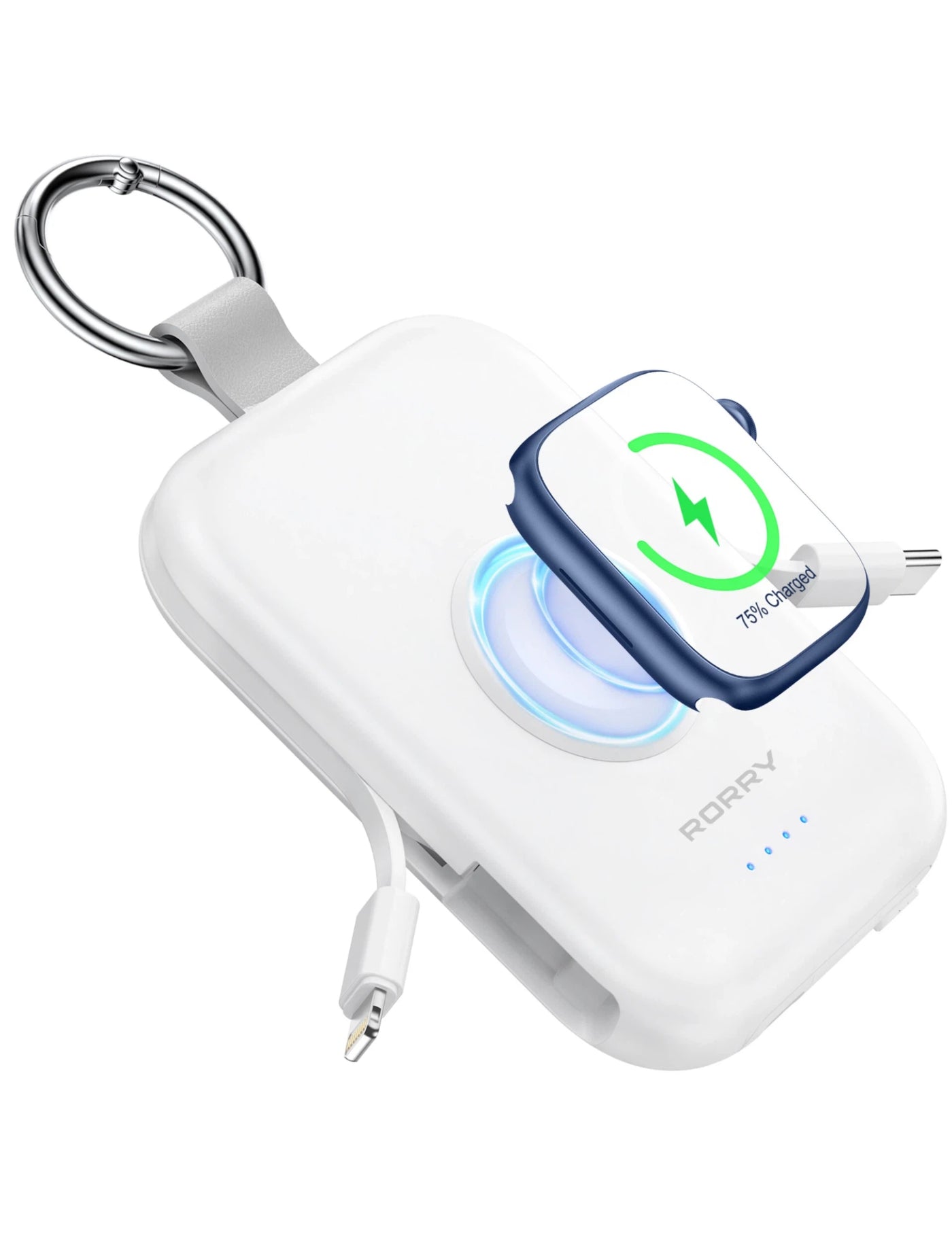 RORRY D2-5000mAh Portable Charger Keychain Power Bank